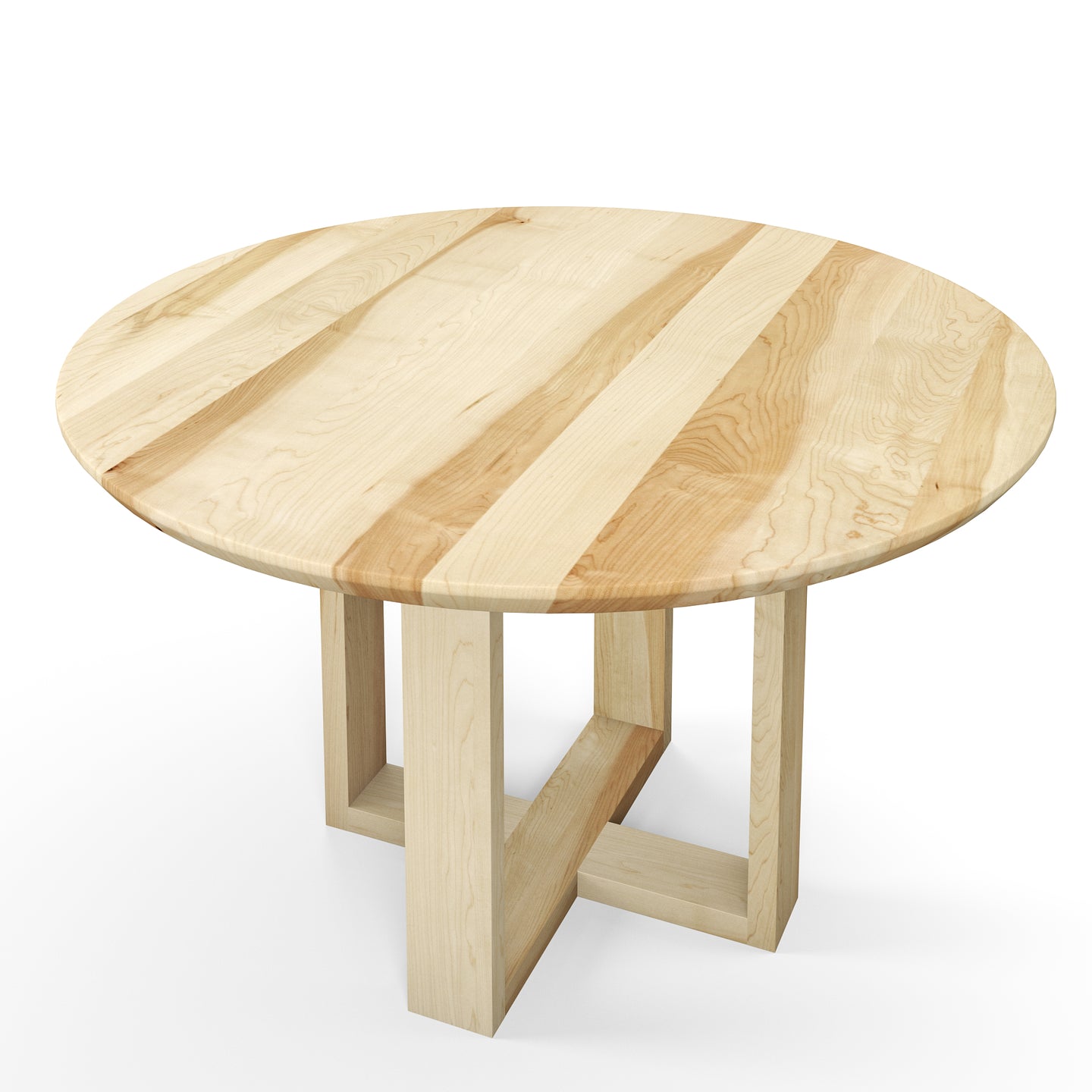 La Table Ronde en Bois Massif Disponible en Noyer, Érable et Chêne ...