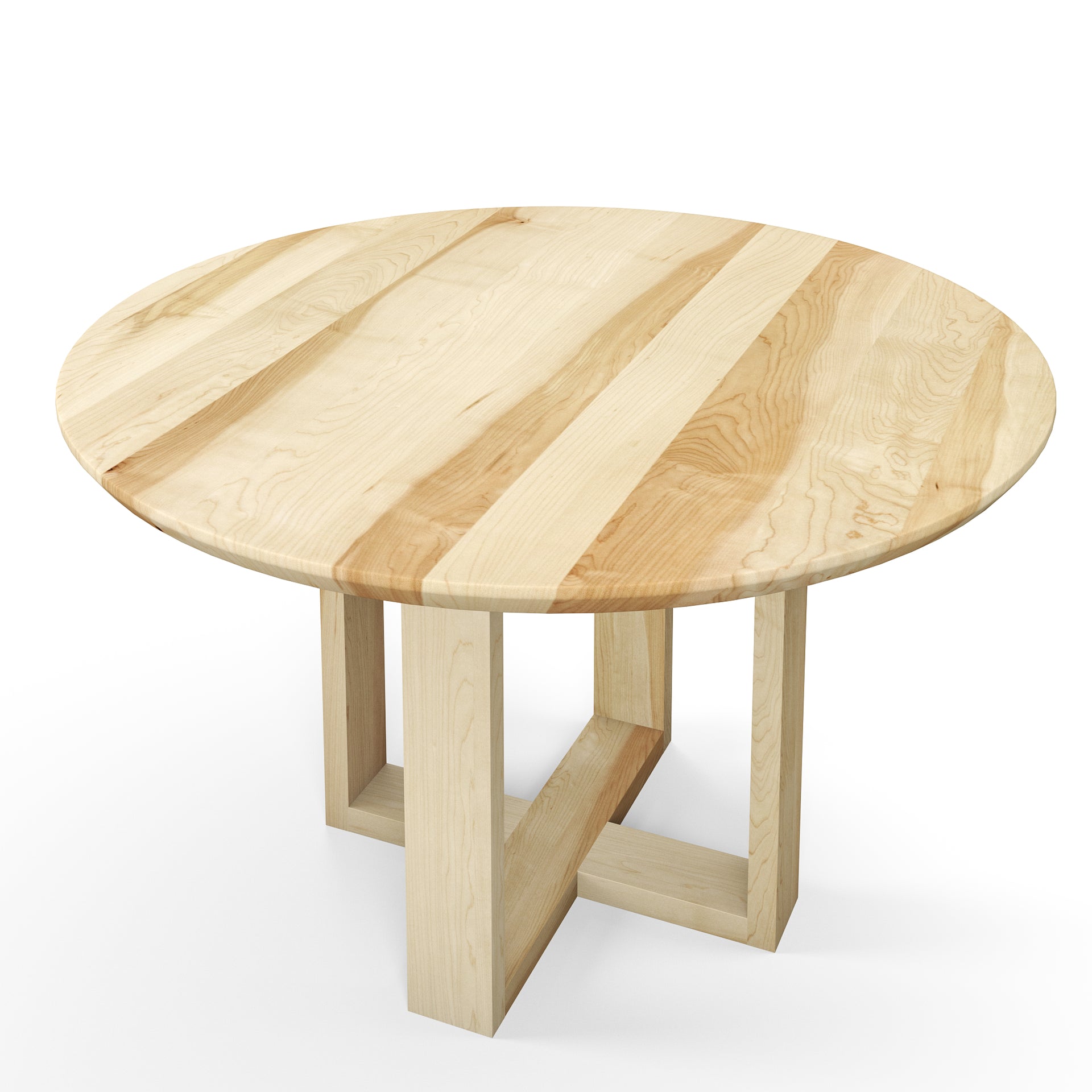 La Table Ronde en Bois Massif Disponible en Noyer, Érable et Chêne ...